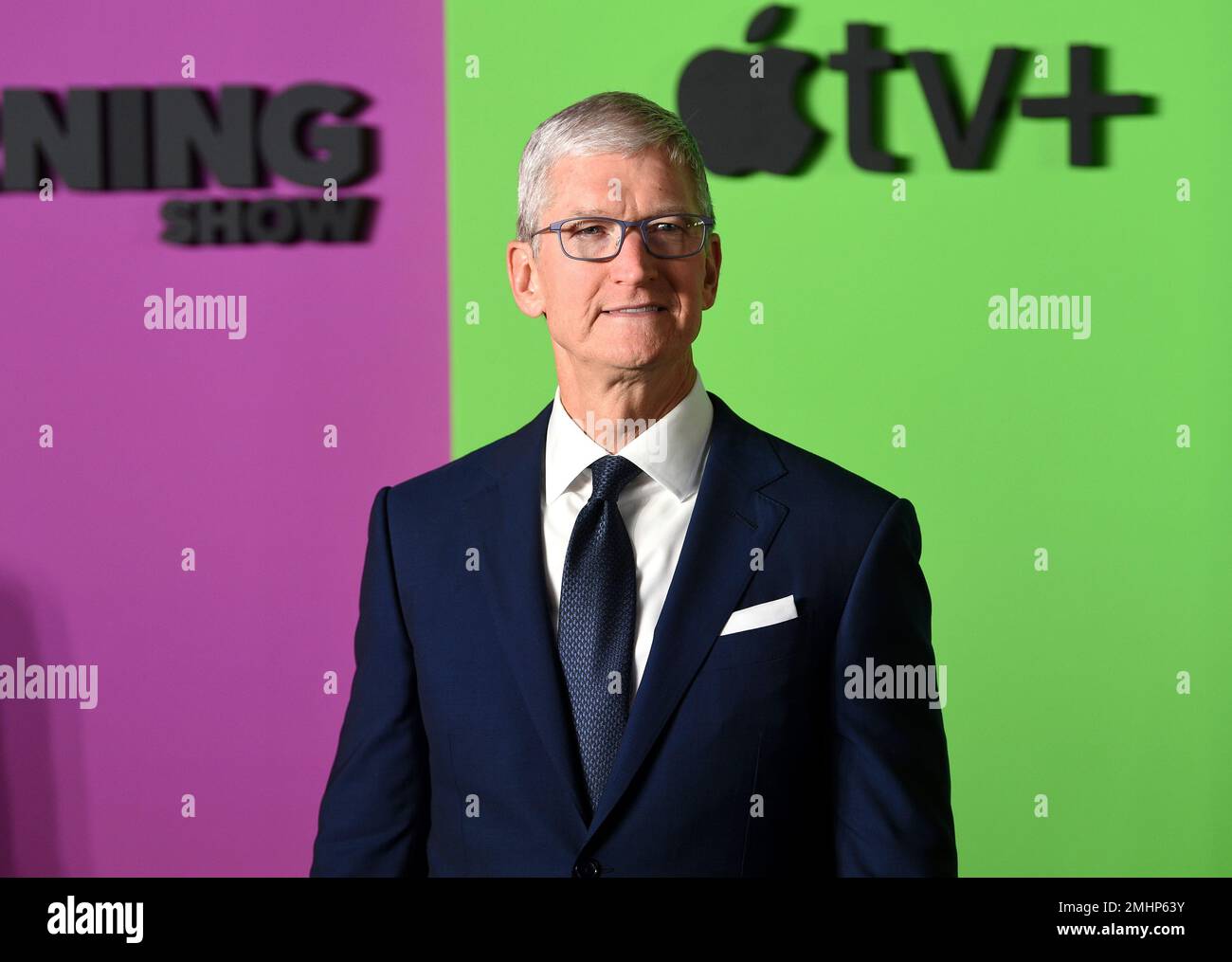 Apple CEO Tim Cook attends the world premiere of Apple TV+'s "The ...
