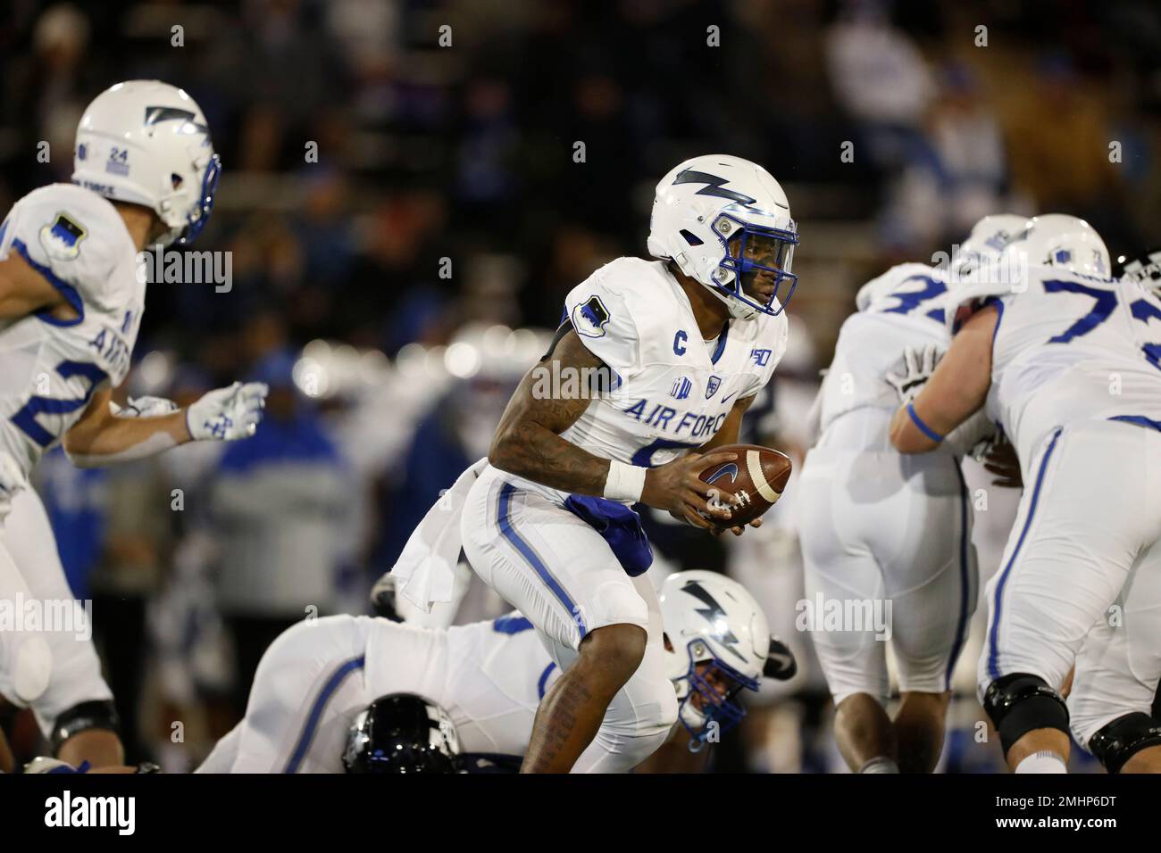 Air Force quarterback Donald Hammond III (5) in the first half of an ...