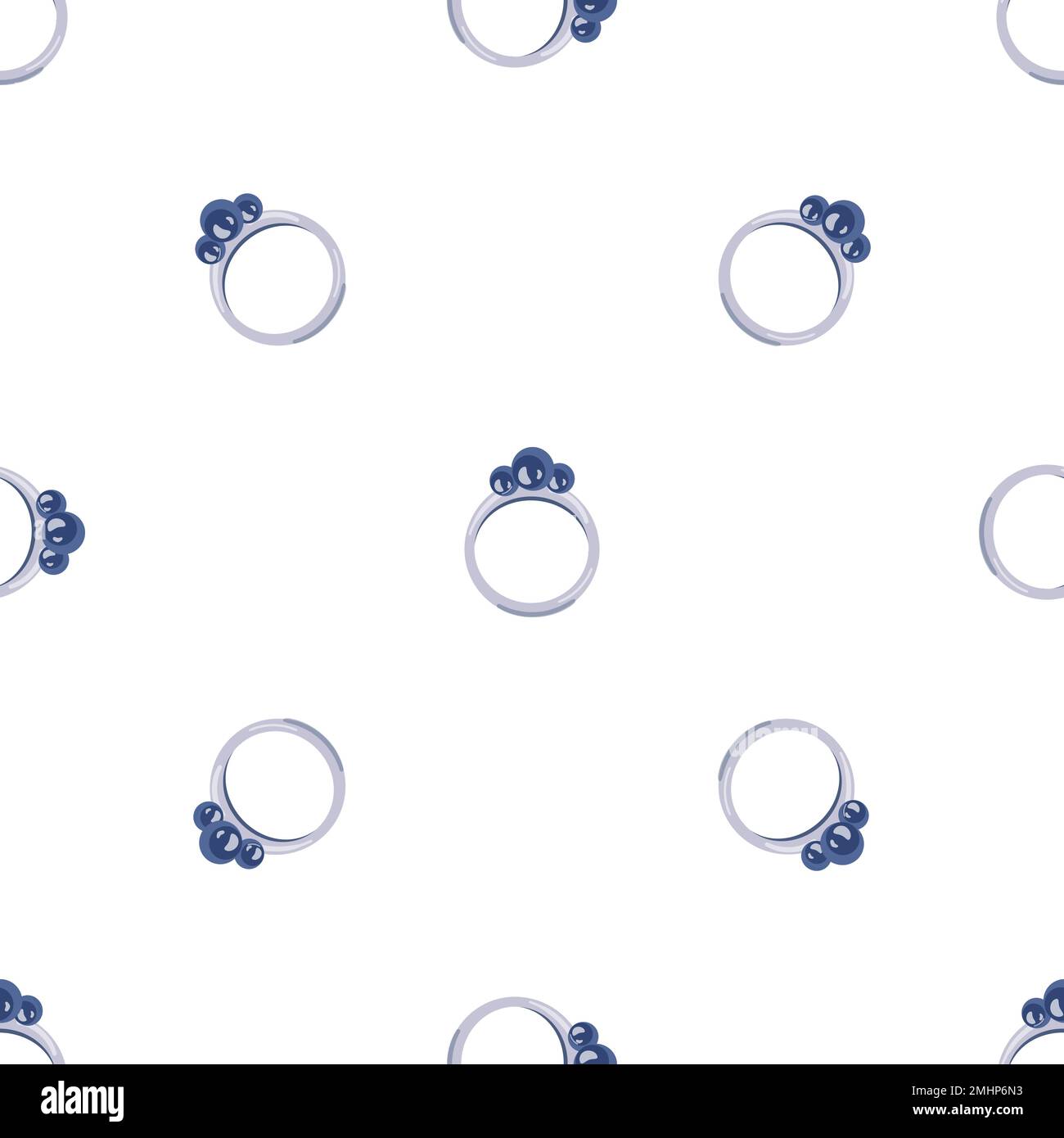 Silver Ring Pattern Seamless Vector Stock Vector Image And Art Alamy
