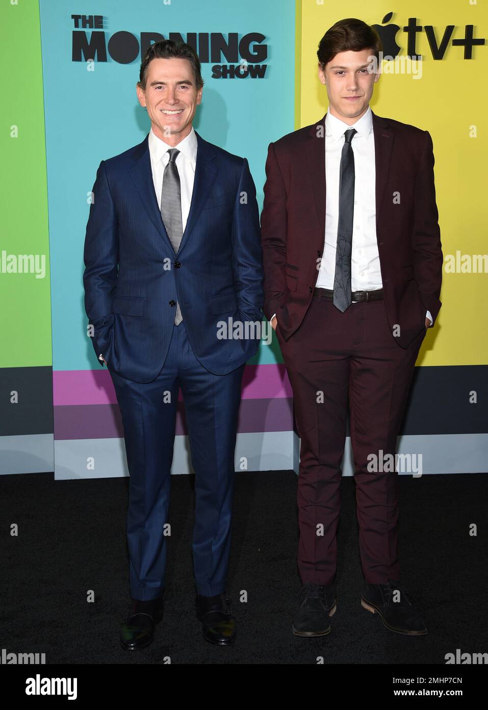Billy Crudup, left, and William Atticus Parker attend the world ...