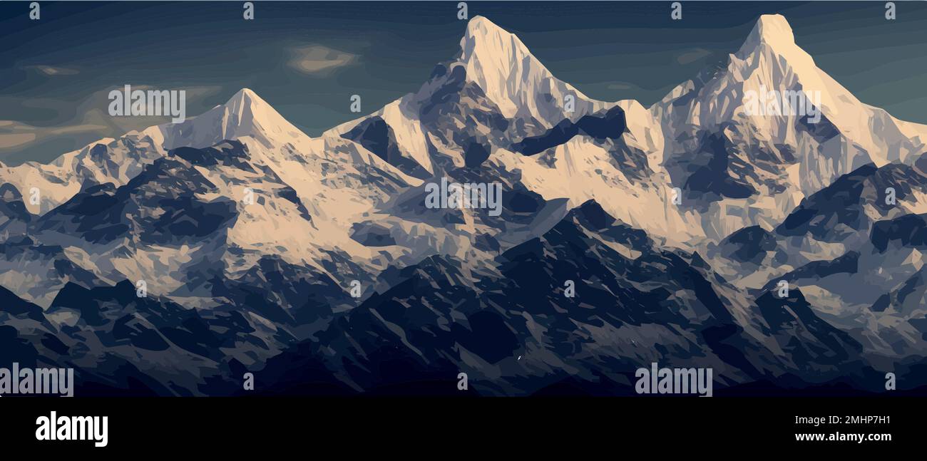 Sky and himalaya Stock Vector Images - Alamy