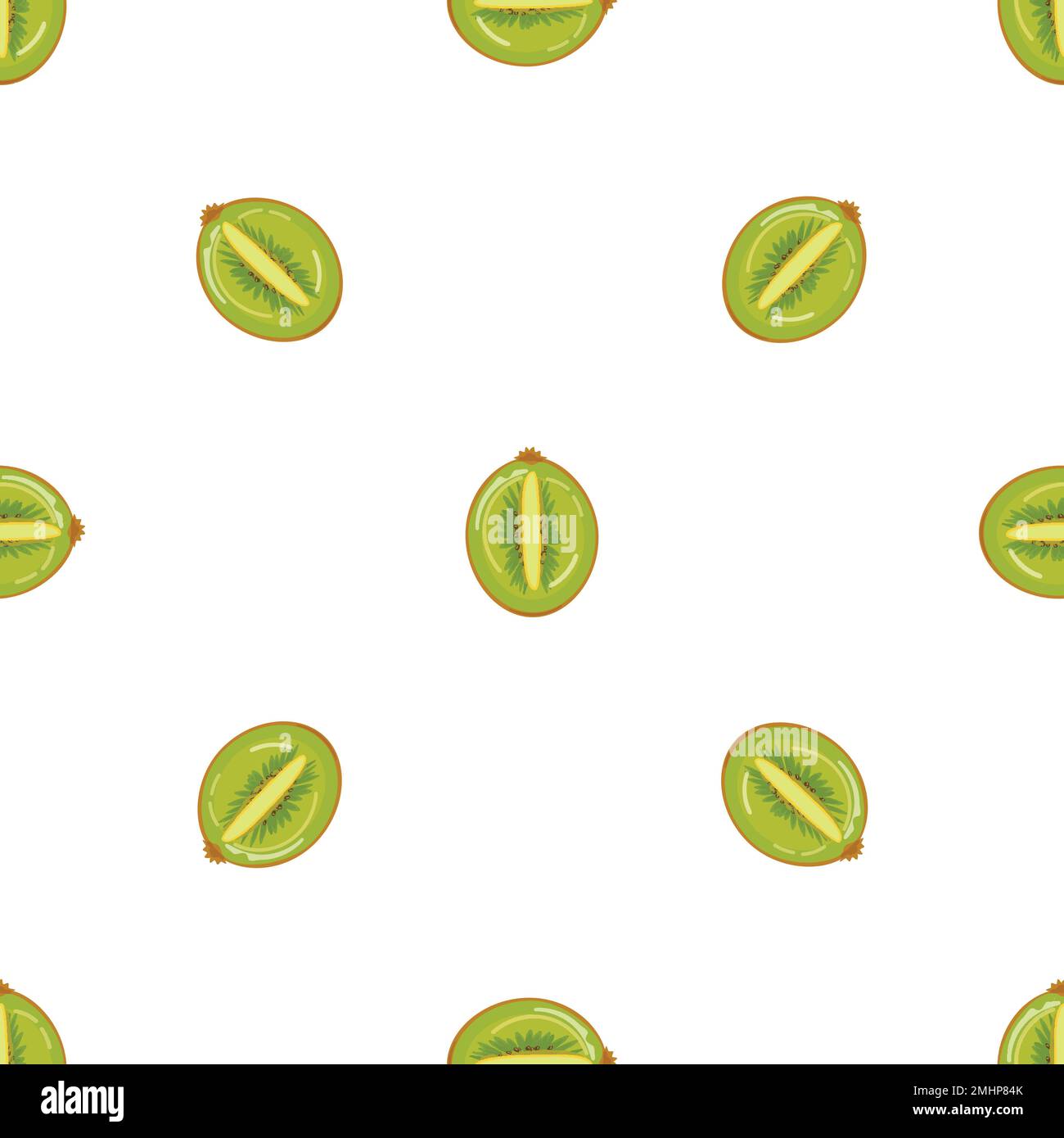 Seamless pattern kiwi cut Stock Vector Images - Alamy