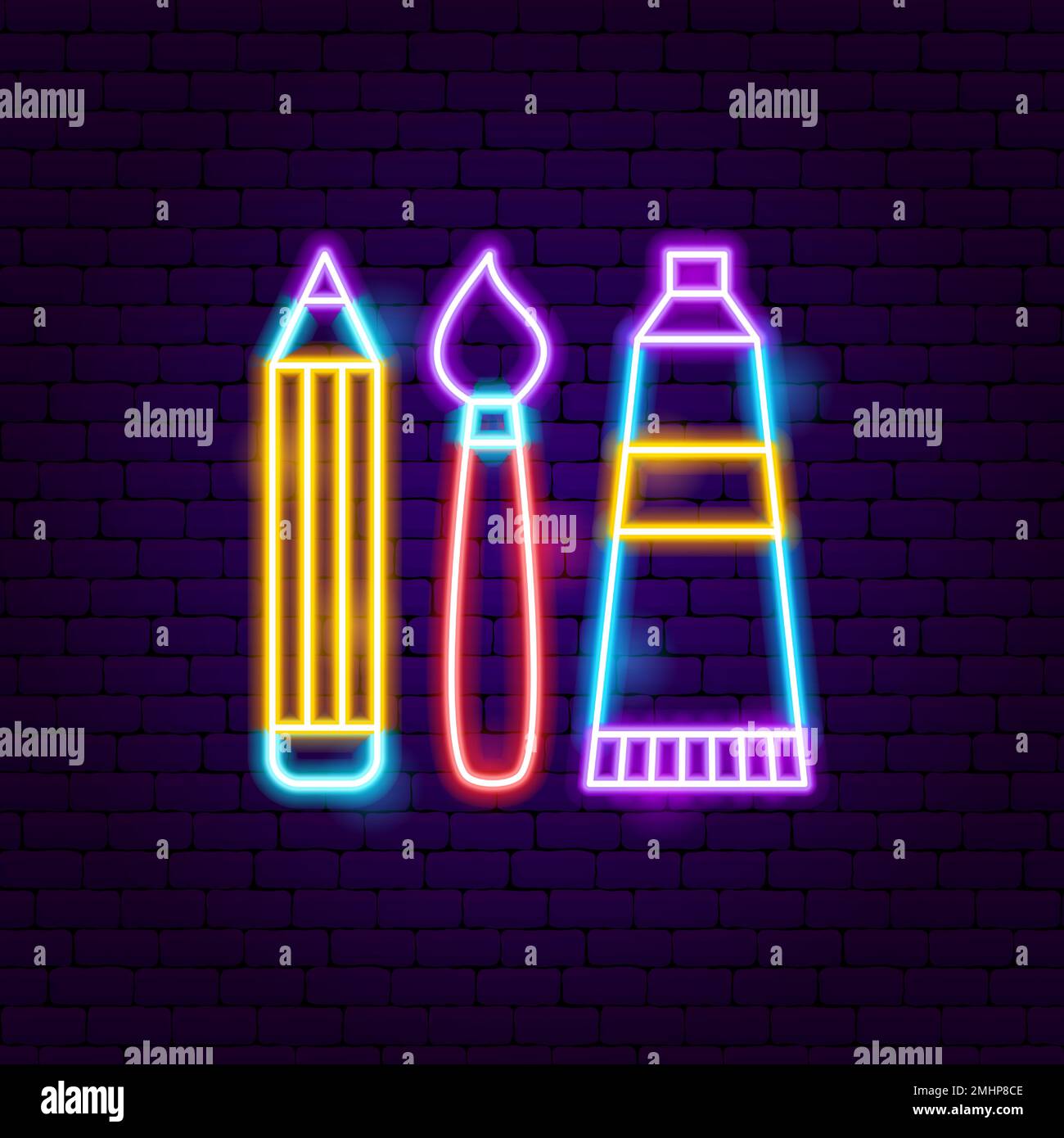 Art Paint Brush Neon at Jeanette Upshaw blog