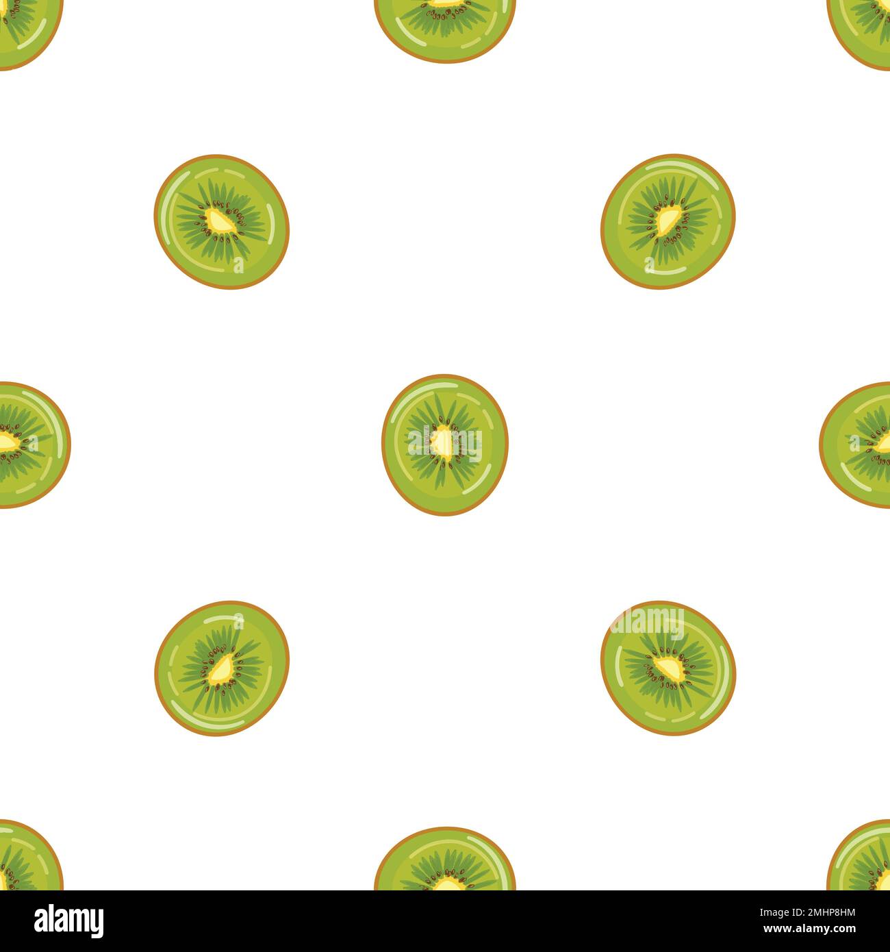 Kiwi top view pattern seamless vector Stock Vector Image & Art - Alamy