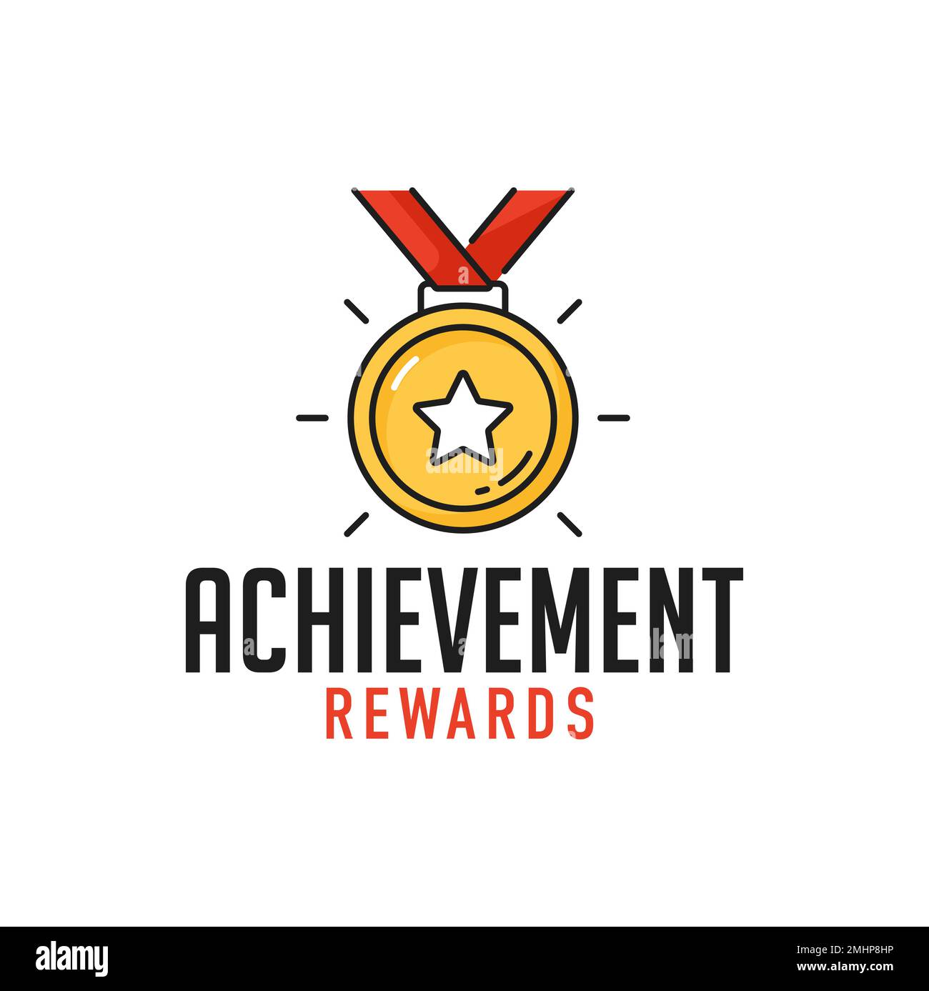 Business achievement, leadership and success outline icon. Team contest ...