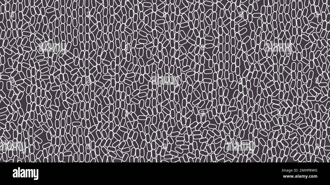 Black And White Texture Irregular Array Or Matrix Of Random Ovals Vector Illustration For