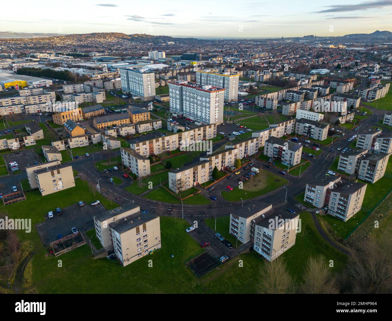 Blocks social housing in edinburgh hi-res stock photography and images ...