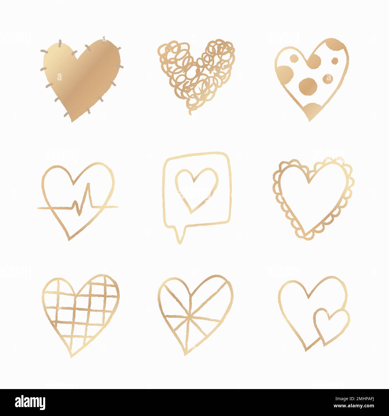 Digital heart sticker Cut Out Stock Images & Pictures - Alamy
