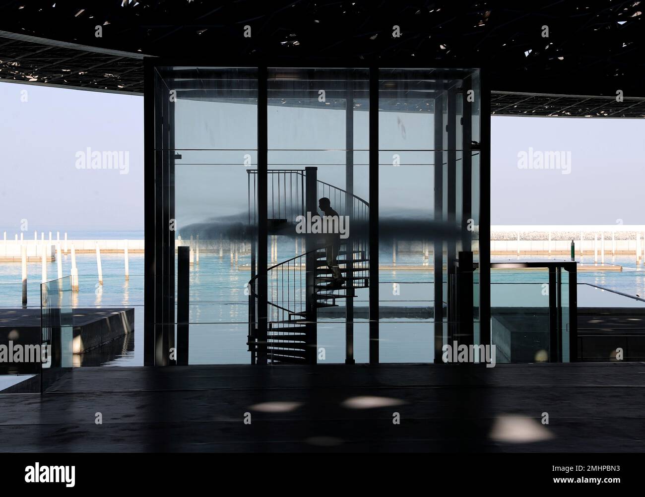 In this Sunday, Oct. 27, 2019, photo, a visitor climbs up the spiral ...