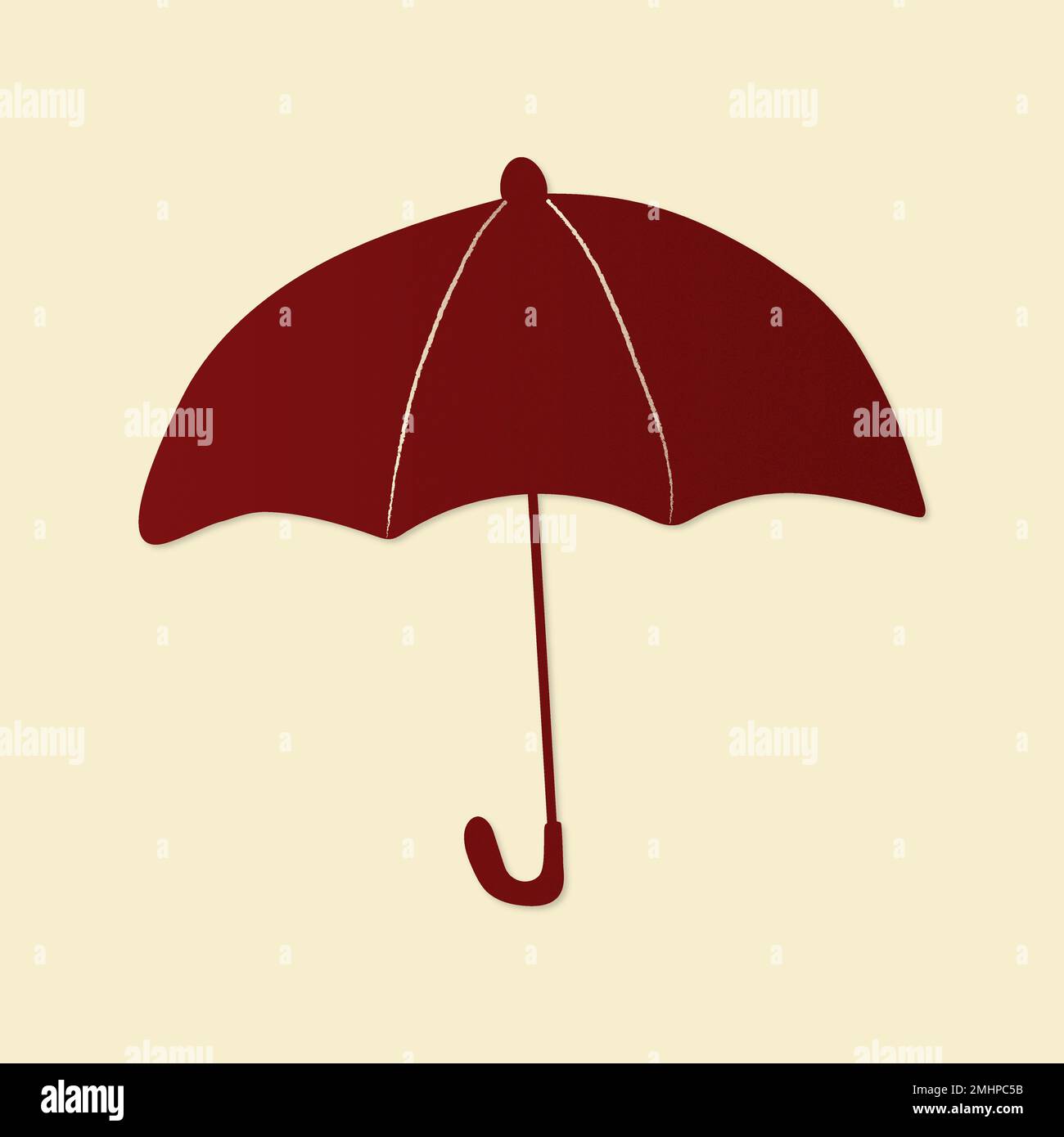 Cute umbrella sticker, printable weather clipart vector Stock Vector ...