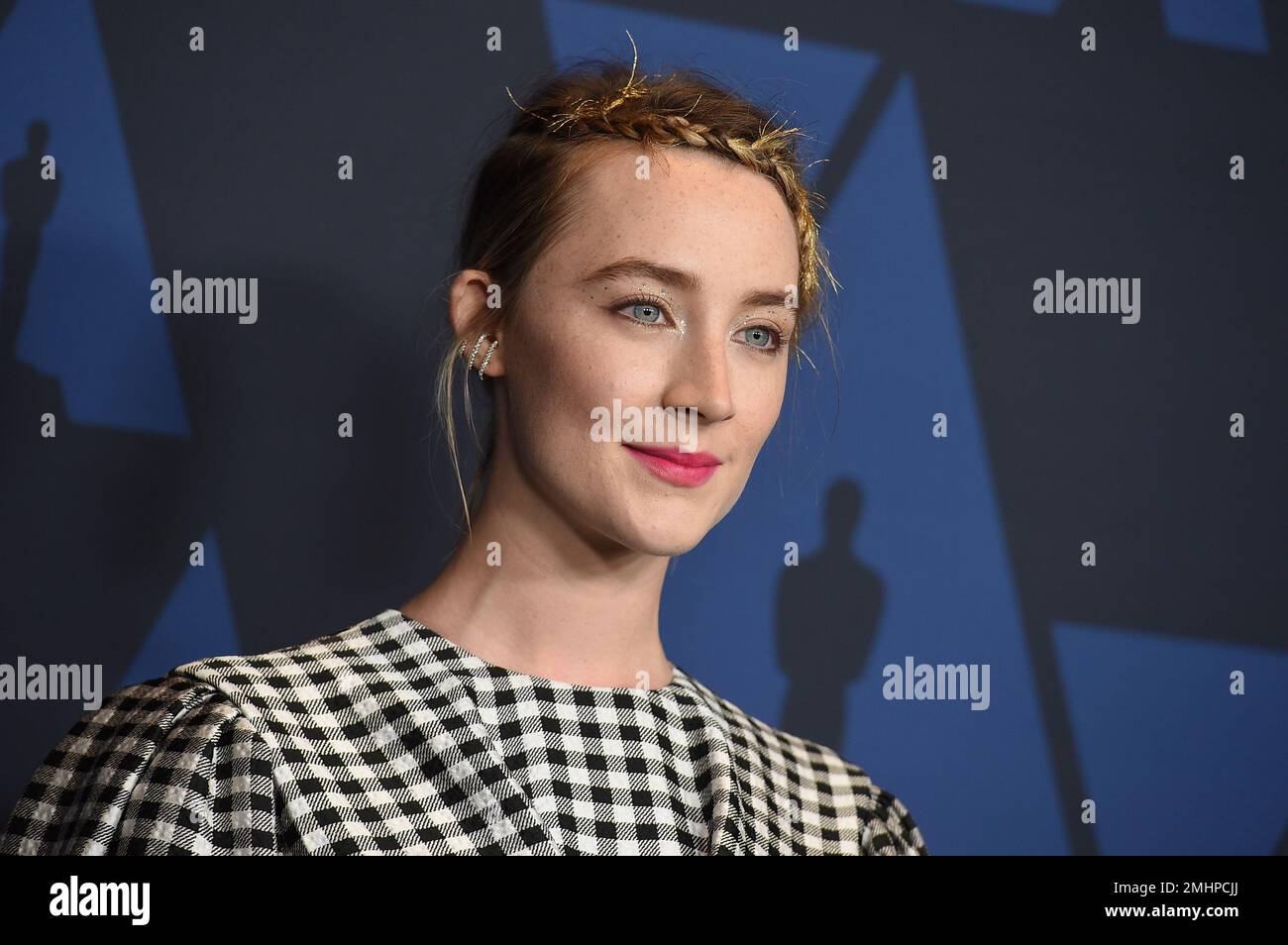 Saoirse Ronan arrives at the Governors Awards on Sunday, Oct. 27, 2019 ...