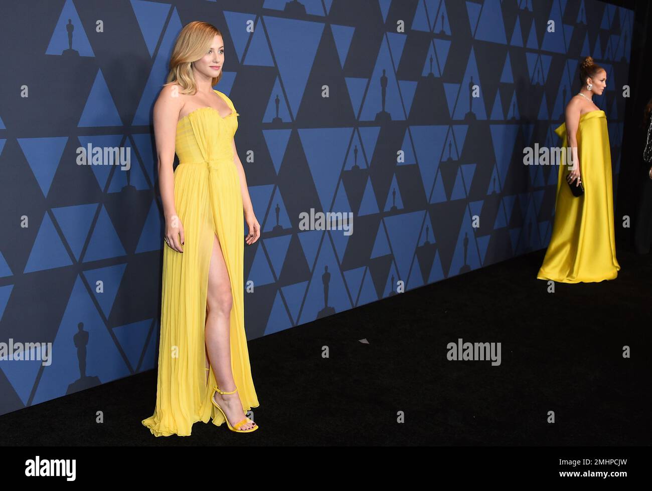 Lili Reinhart arrives at the Governors Awards on Sunday, Oct. 27, 2019 ...
