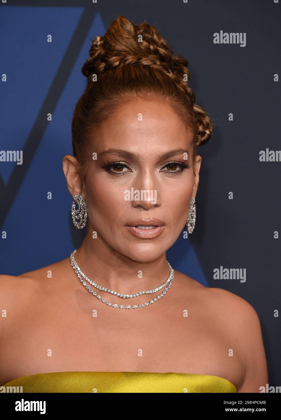 Jennifer Lopez arrives at the Governors Awards on Sunday, Oct. 27, 2019 ...
