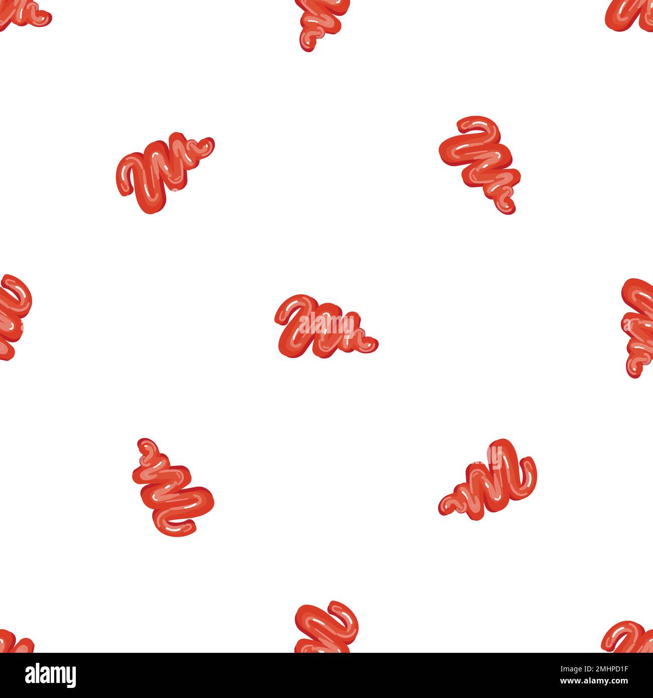 Ketchup sauce pattern seamless vector Stock Vector Image & Art - Alamy