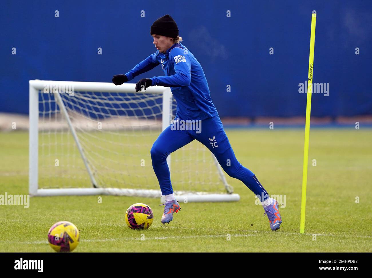 Rangers' Todd Cantwell during a training session at Rangers Training ...