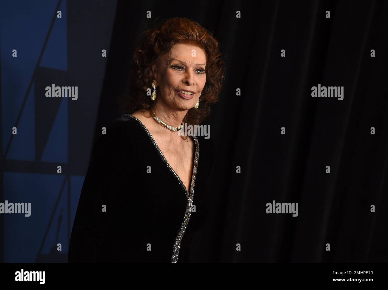 Sophia Loren arrives at the Governors Awards on Sunday, Oct. 27, 2019 ...