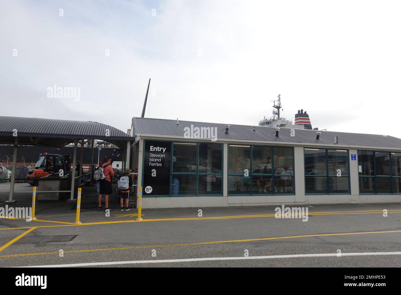Bluff ferry terminal which offers ferry services to Stewart Island a ...