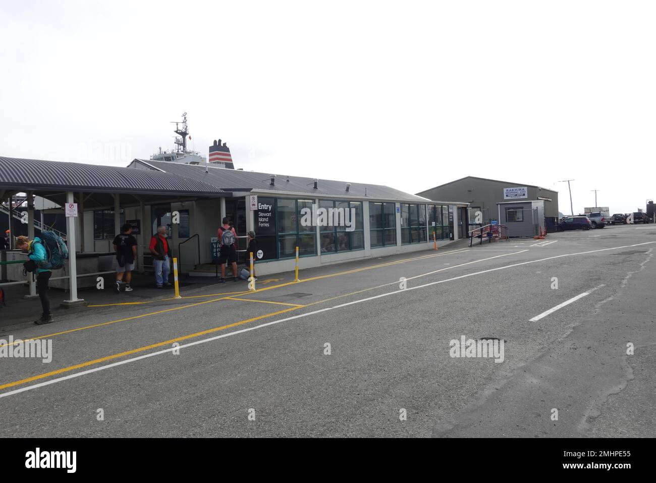 Bluff ferry terminal which offers ferry services to Stewart Island a ...