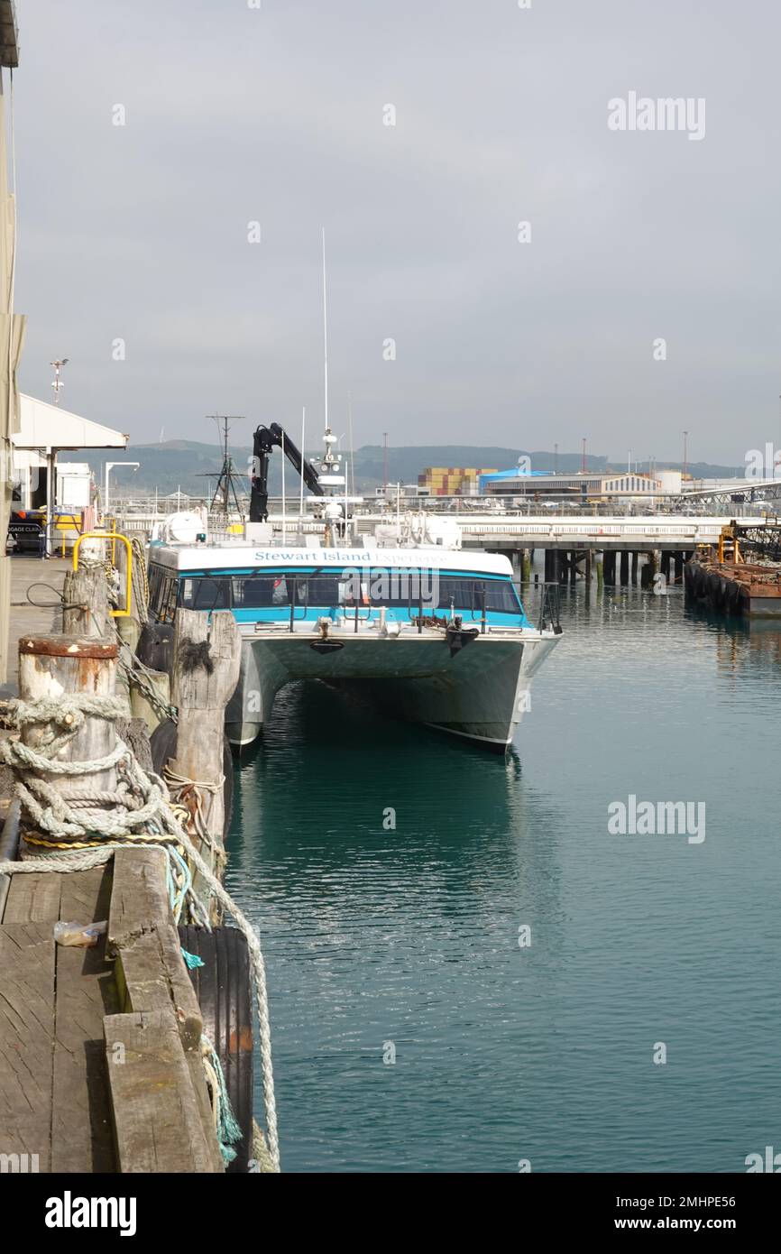 Bluff ferry terminal which offers ferry services to Stewart Island a ...