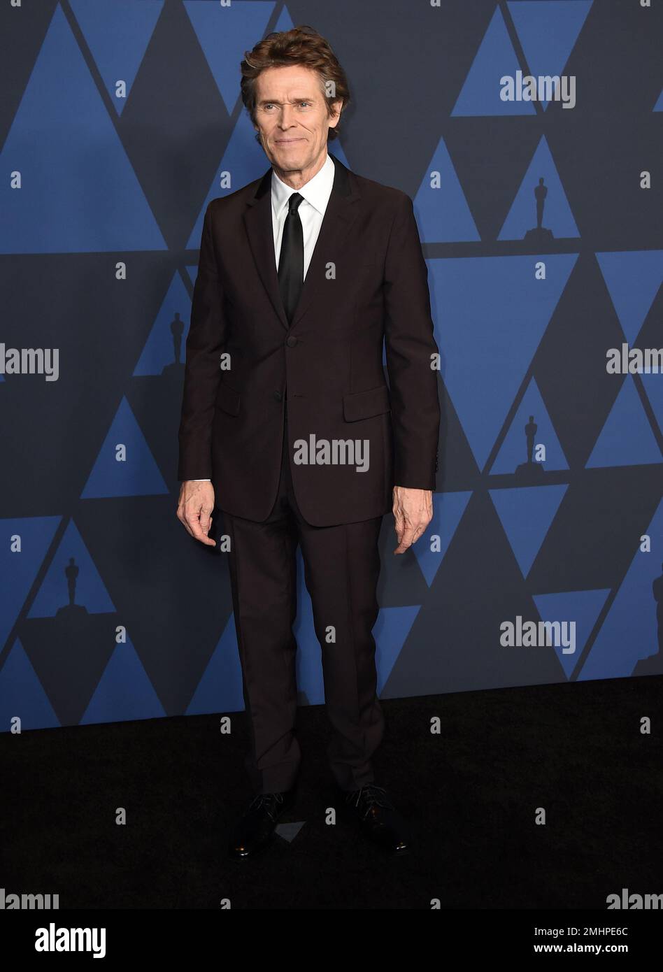 Willem Dafoe arrives at the Governors Awards on Sunday, Oct. 27, 2019 ...
