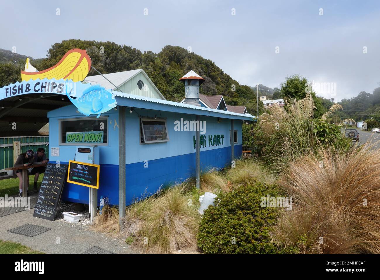 Kai Kart takeaway fish and chips, Oban, Stewart Island New Zealand ...