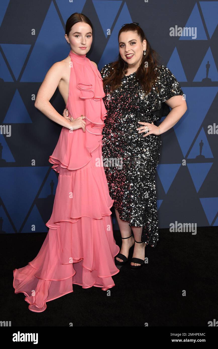 Kaitlyn Dever, left, and Beanie Feldstein arrive at the Governors ...