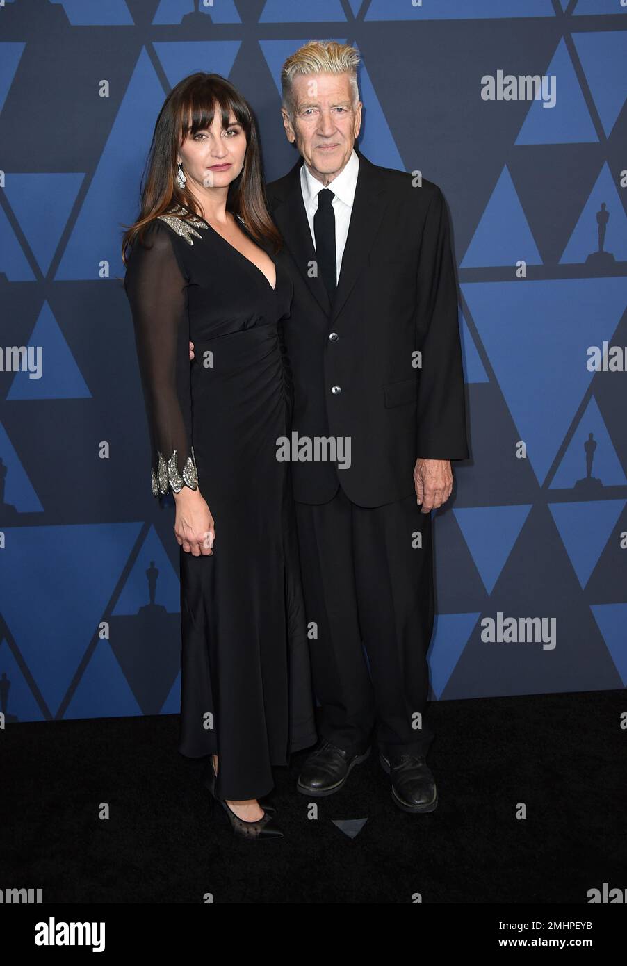Emily Lynch, left, and David Lynch arrive at the Governors Awards on ...