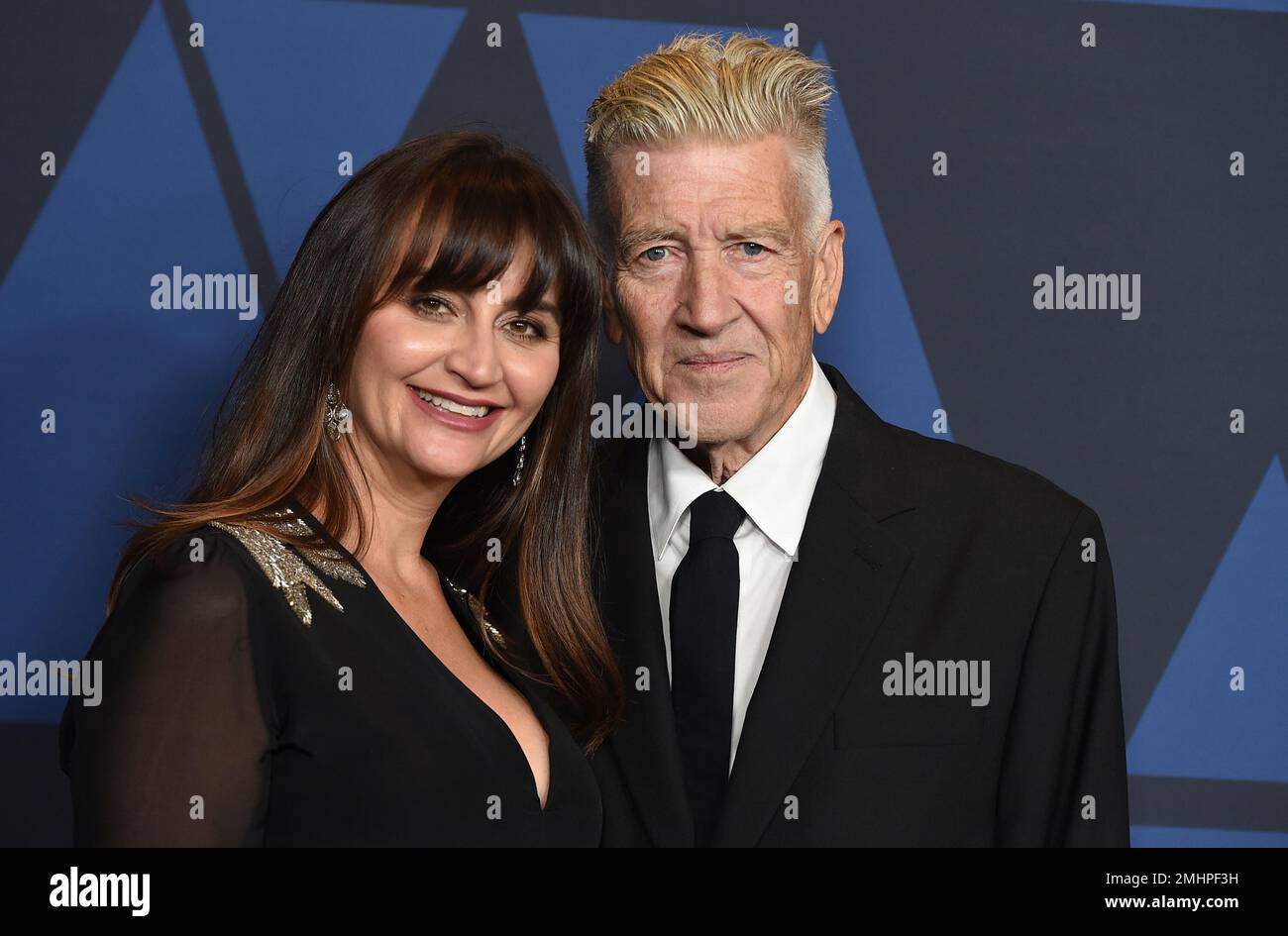Emily Lynch, left, and David Lynch arrive at the Governors Awards on ...