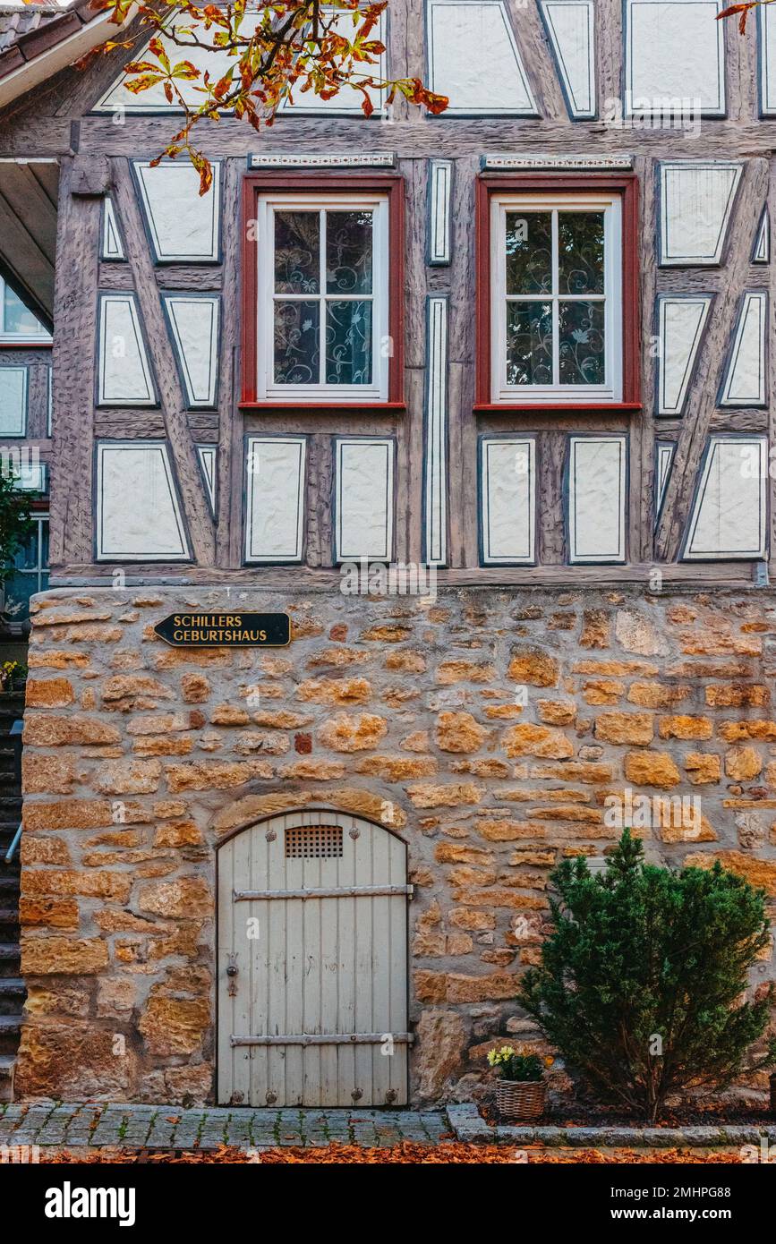 The Old Fachwerk houses in Germany. Scenic view of ancient medieval ...