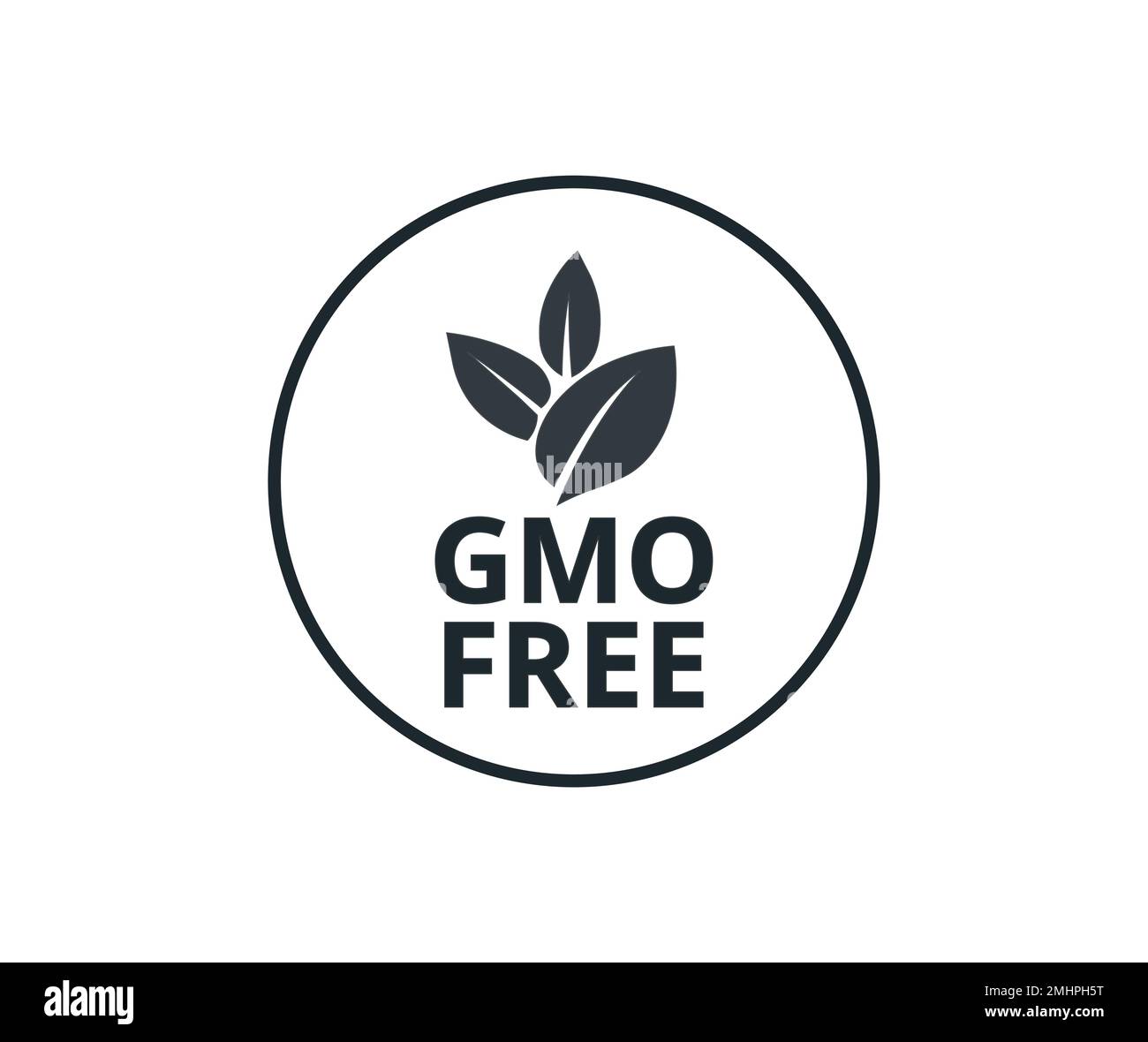 Isolated GMO Free symbol in black color. Concept of packaging and regulations Stock Vector Image ...