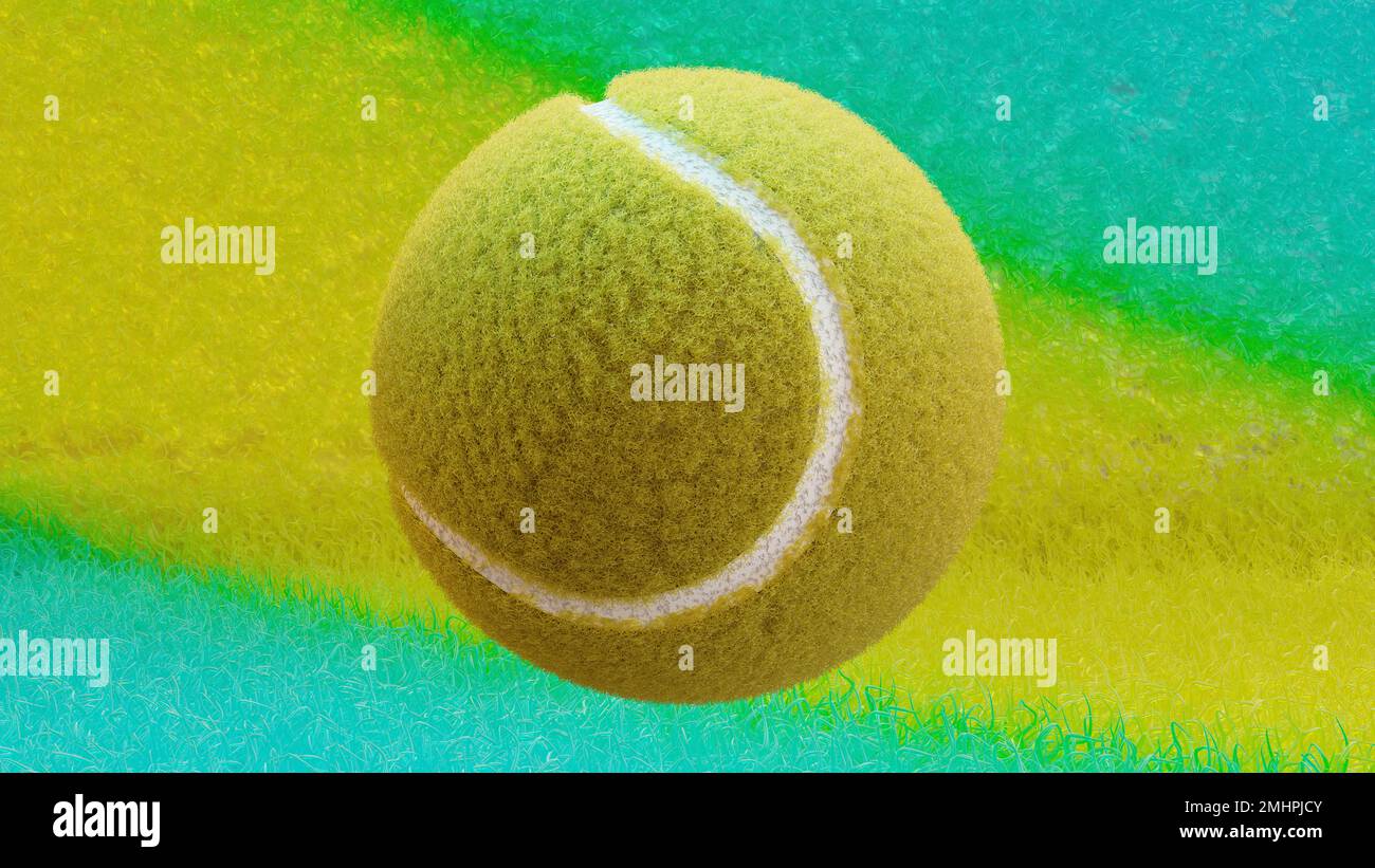 tennis ball on abstract background, 3d render Stock Photo - Alamy
