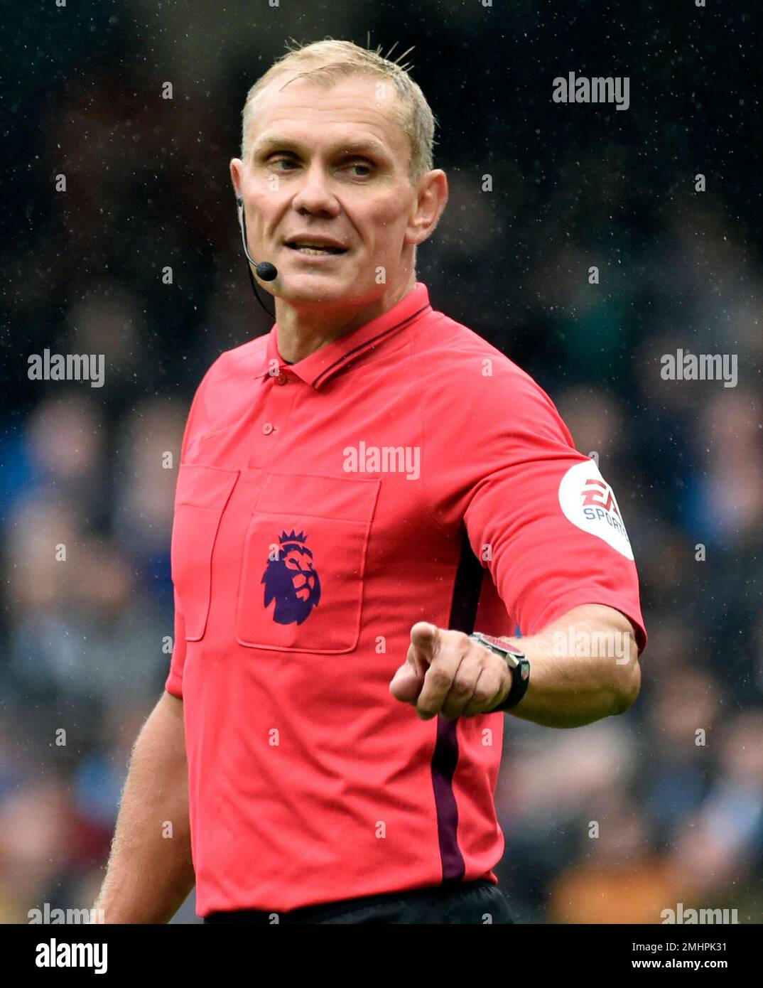 Referee Graham Scott during the English Premier League soccer match ...