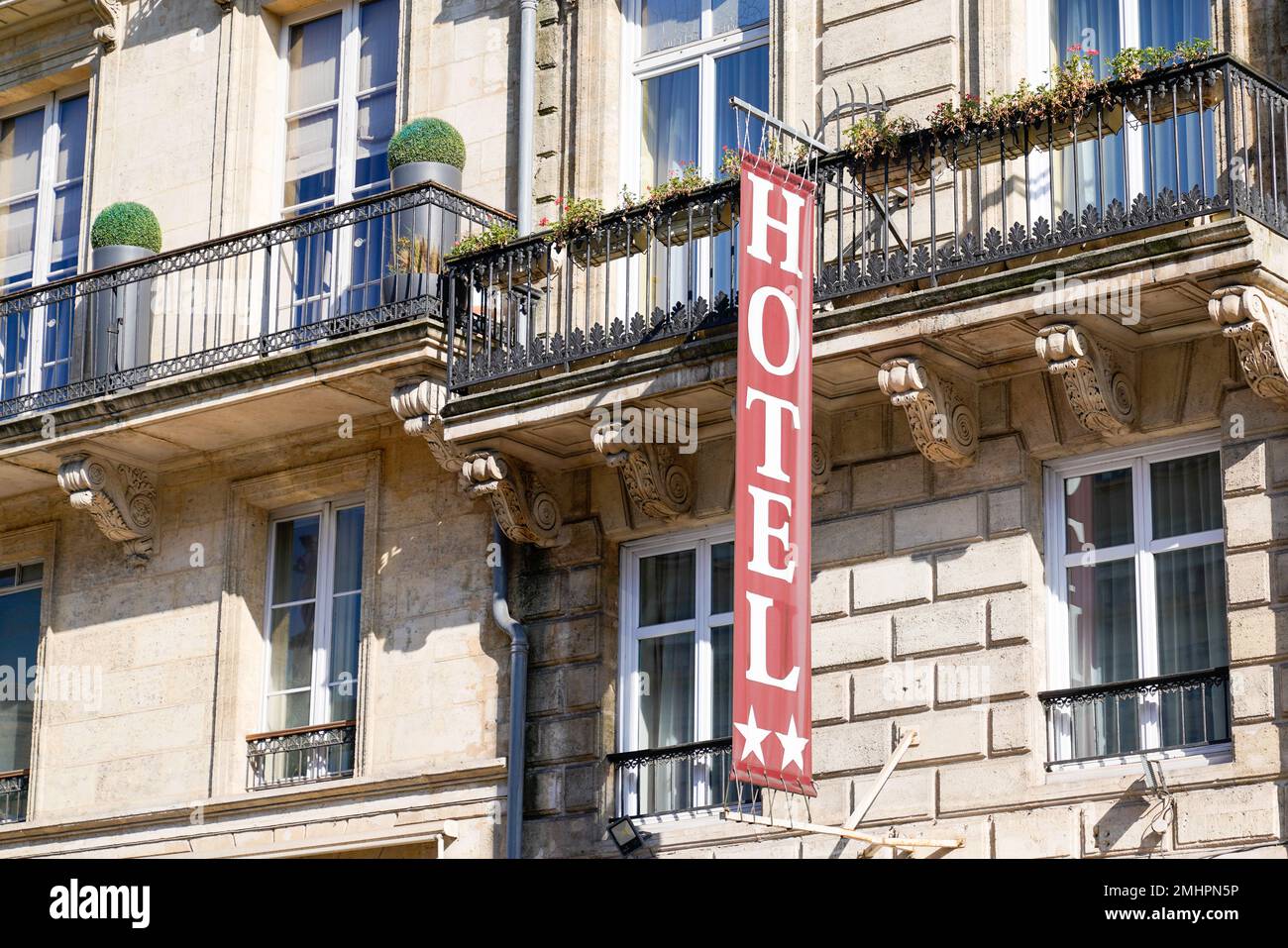 Classic french hotel sign hi-res stock photography and images - Alamy