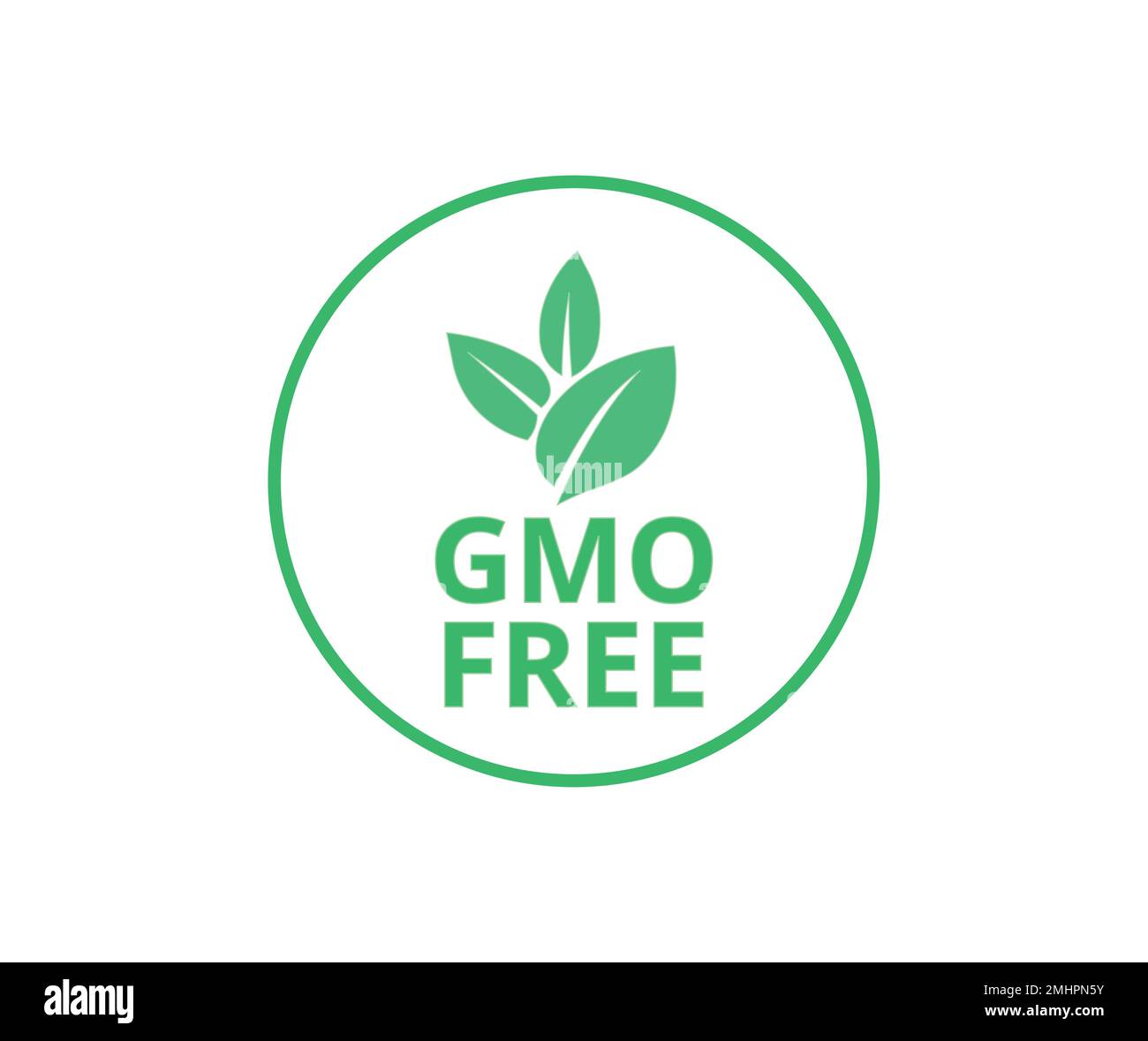 Isolated GMO Free symbol in green color. Concept of packaging and regulations Stock Vector Image ...