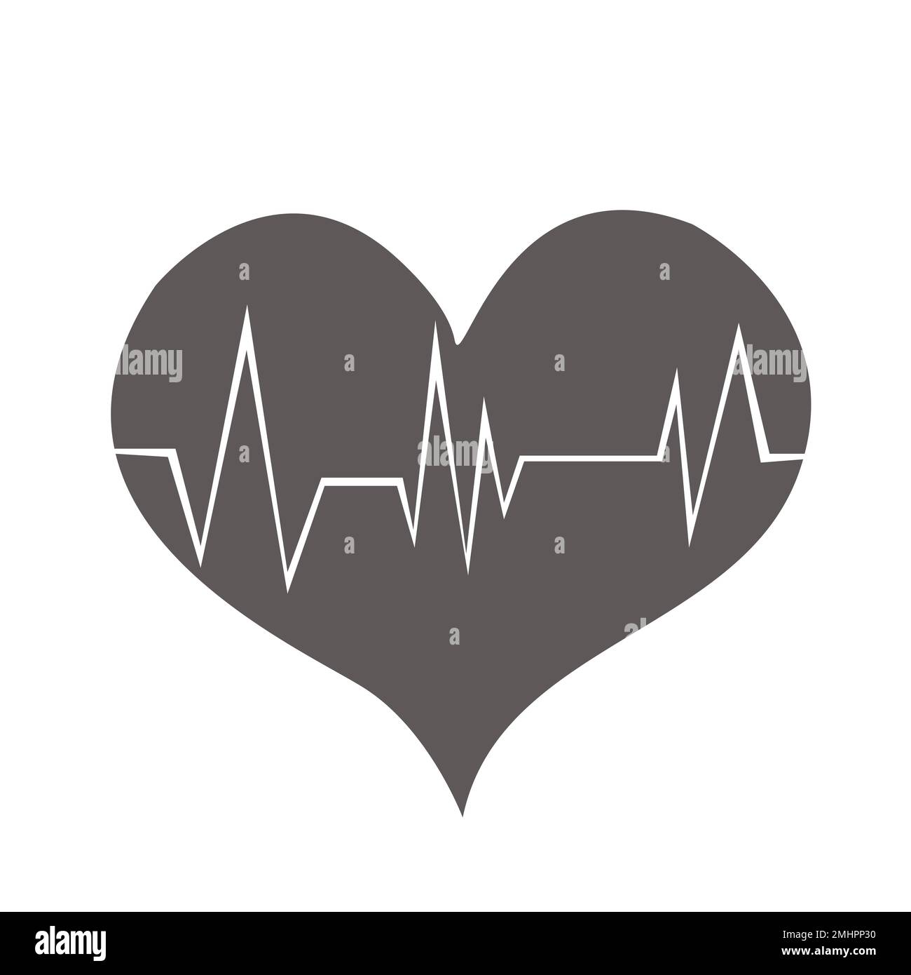 Heart pulse. Heart beat vector Stock Vector Image & Art - Alamy