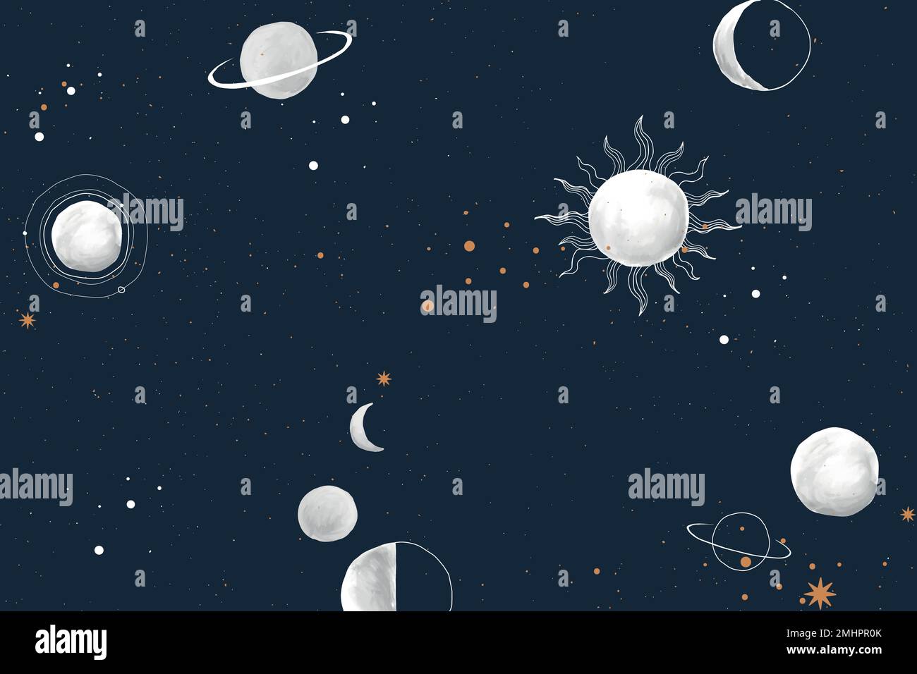 Galaxy background vector, space desktop wallpaper Stock Vector Image ...