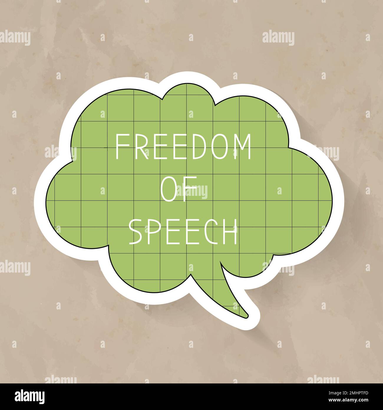 Freedom of speech template vector, editable speech bubble Stock Vector ...