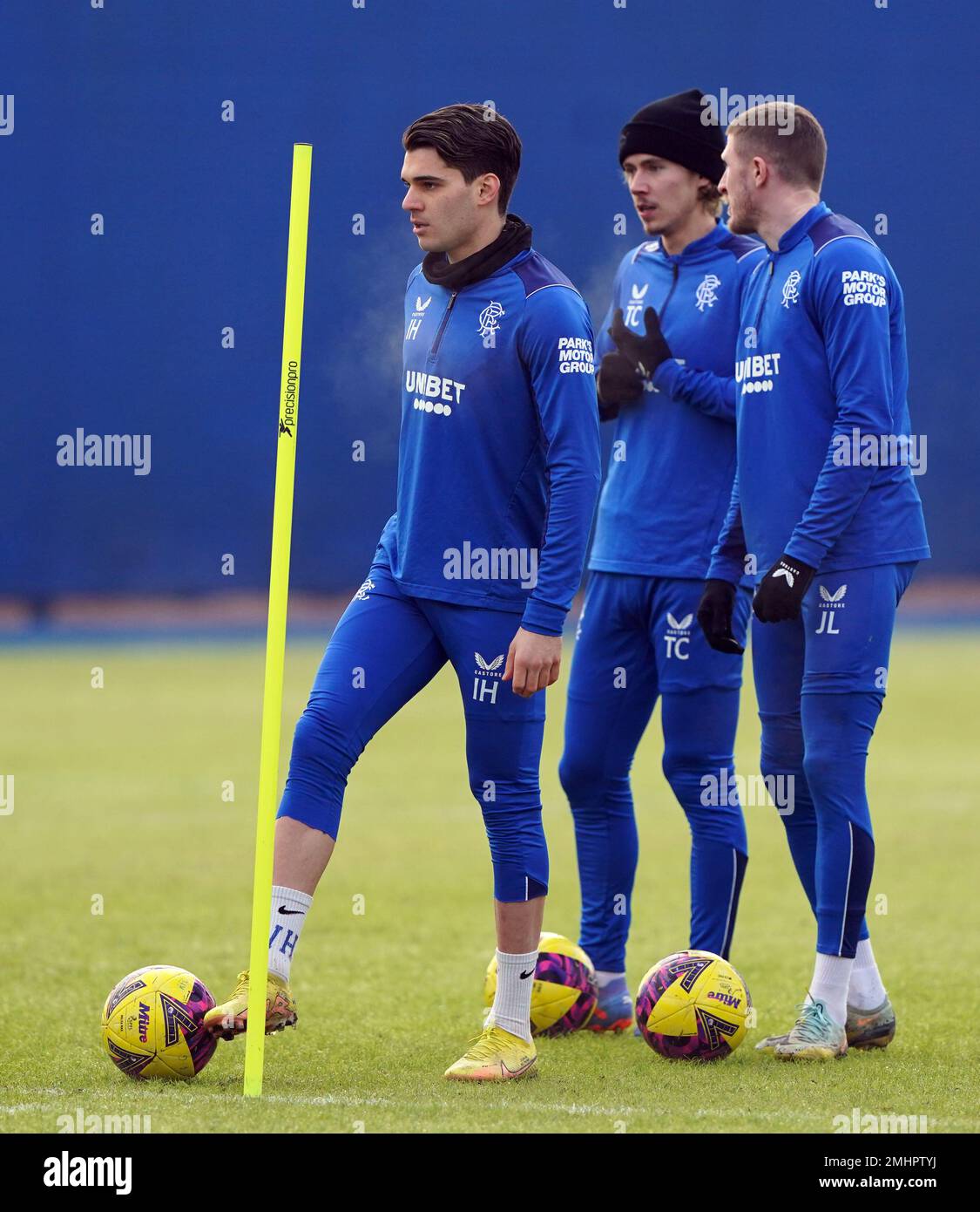 Rangers' Ianis Hagi during a training session at Rangers Training ...