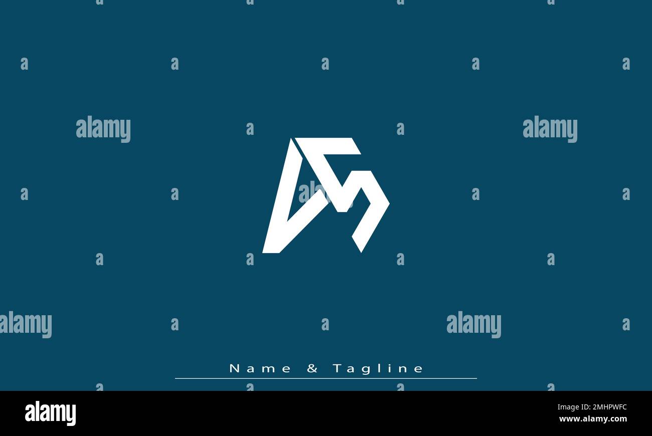 Alphabet letters Initials Monogram logo VS , SV Stock Vector Image ...