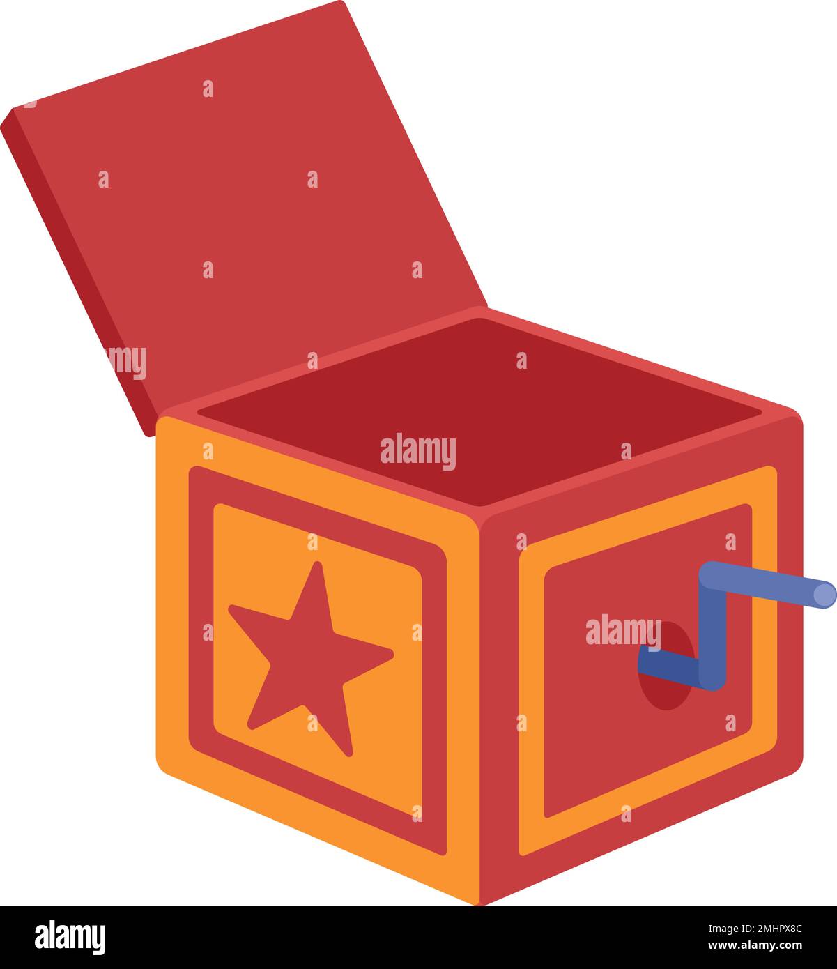 Toy box open empty Stock Vector Images - Alamy