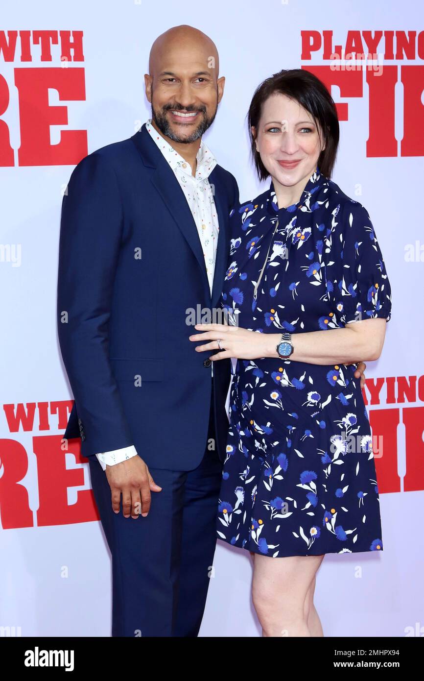 Keegan-Michael Key and Elisa Pugliese attend the premiere of Paramount ...