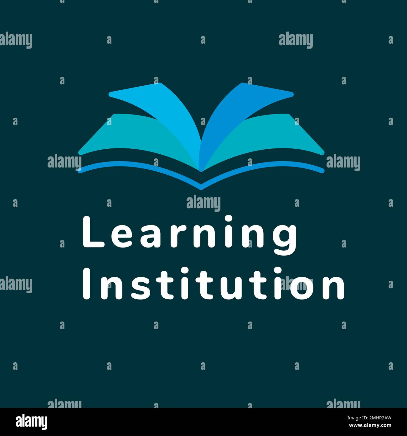 Education business logo template, branding design vector, learning ...