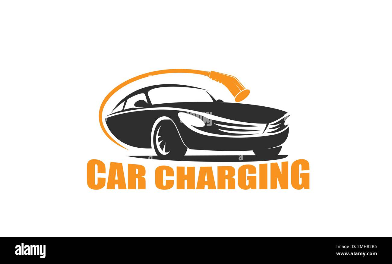Electric car charge service icon. EV automobile battery charging ...