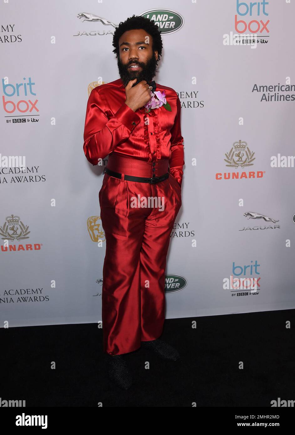Donald Glover arrives at the BAFTA Los Angeles Britannia Awards at the ...
