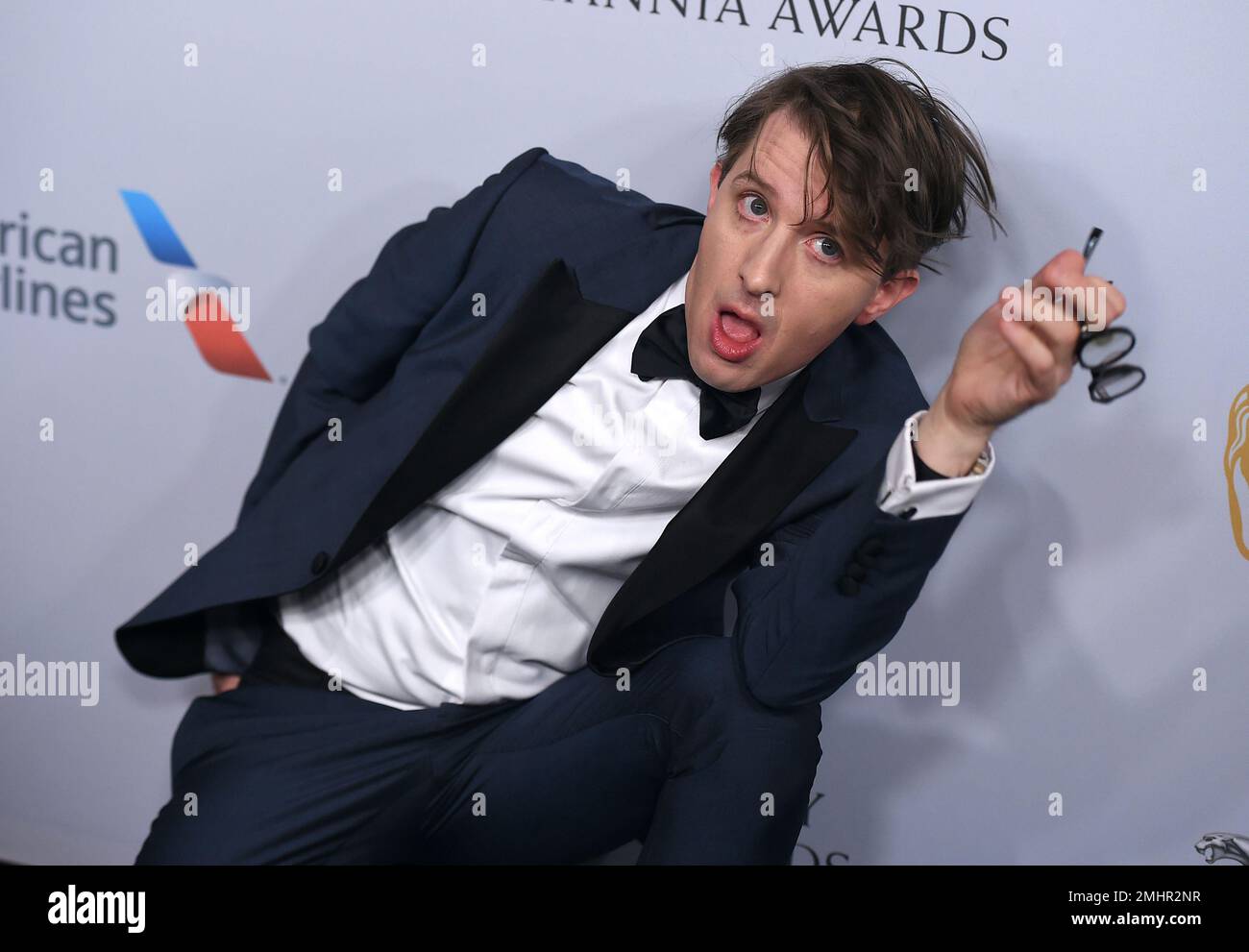 James Veitch arrives at the BAFTA Los Angeles Britannia Awards at the ...