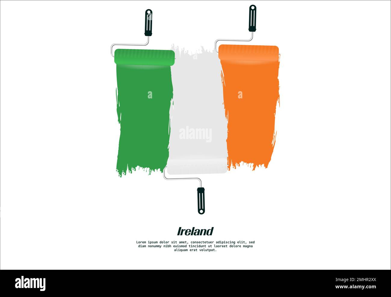 Ireland national flag in grunge style Stock Vector Image & Art - Alamy