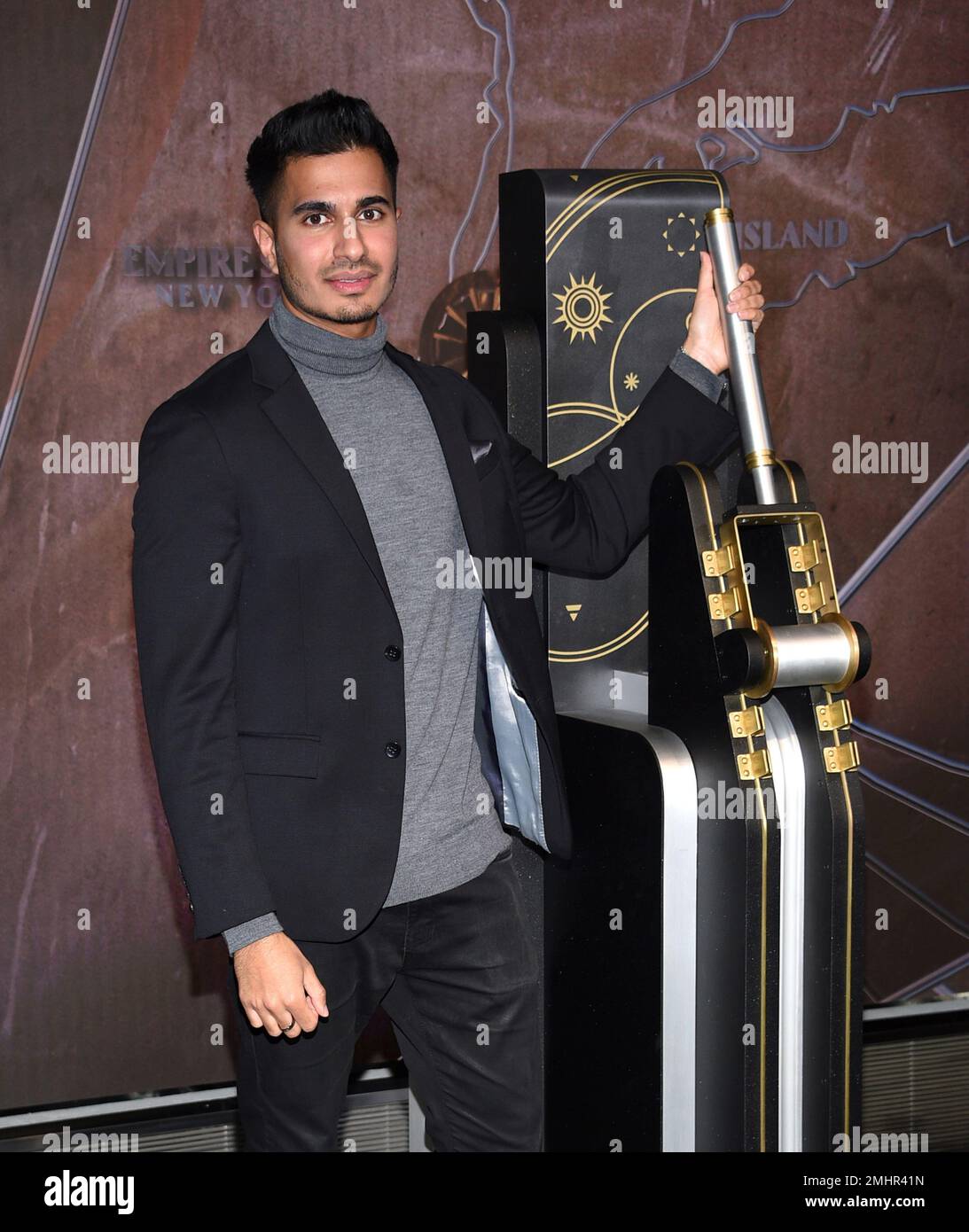 British singer-songwriter Arjun visits the Empire State Building for ...