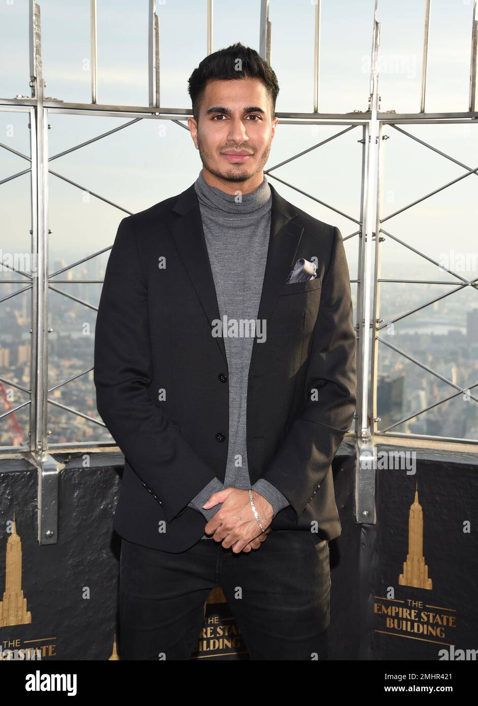 British singer-songwriter Arjun visits the Empire State Building for ...