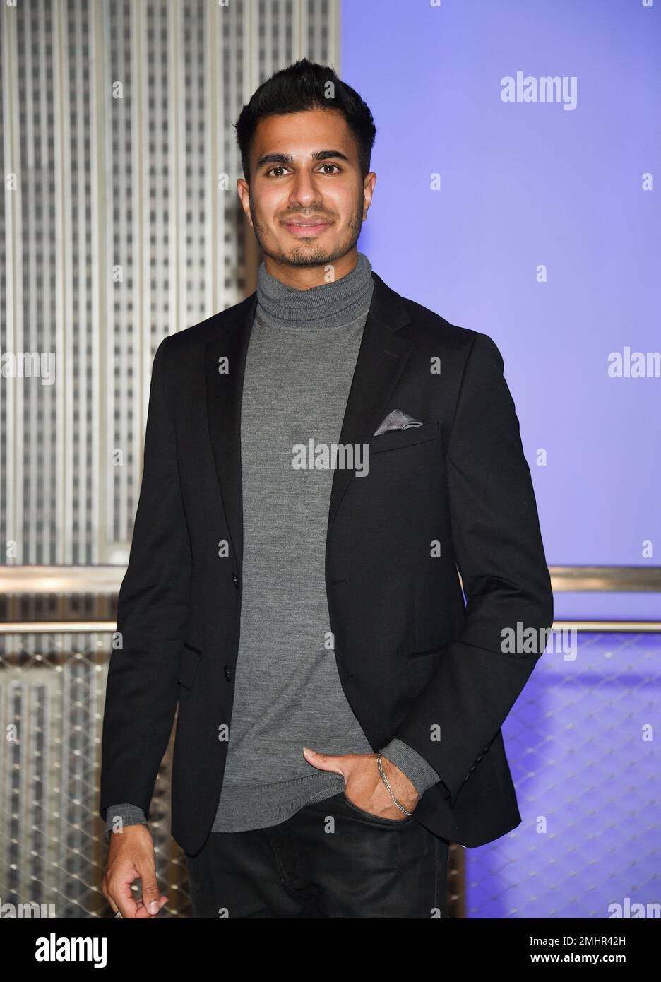 British singer-songwriter Arjun visits the Empire State Building for ...