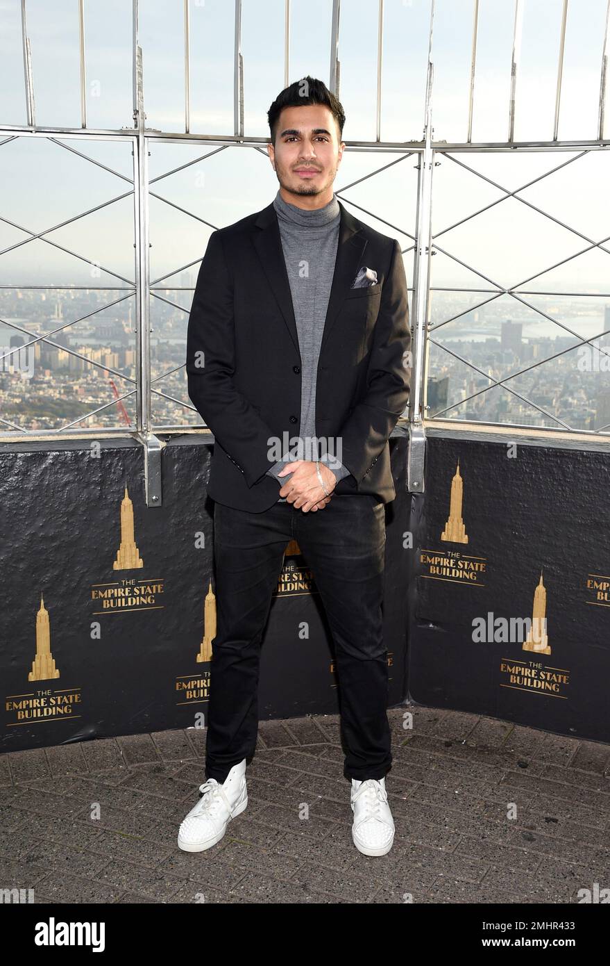 British singer-songwriter Arjun visits the Empire State Building for ...